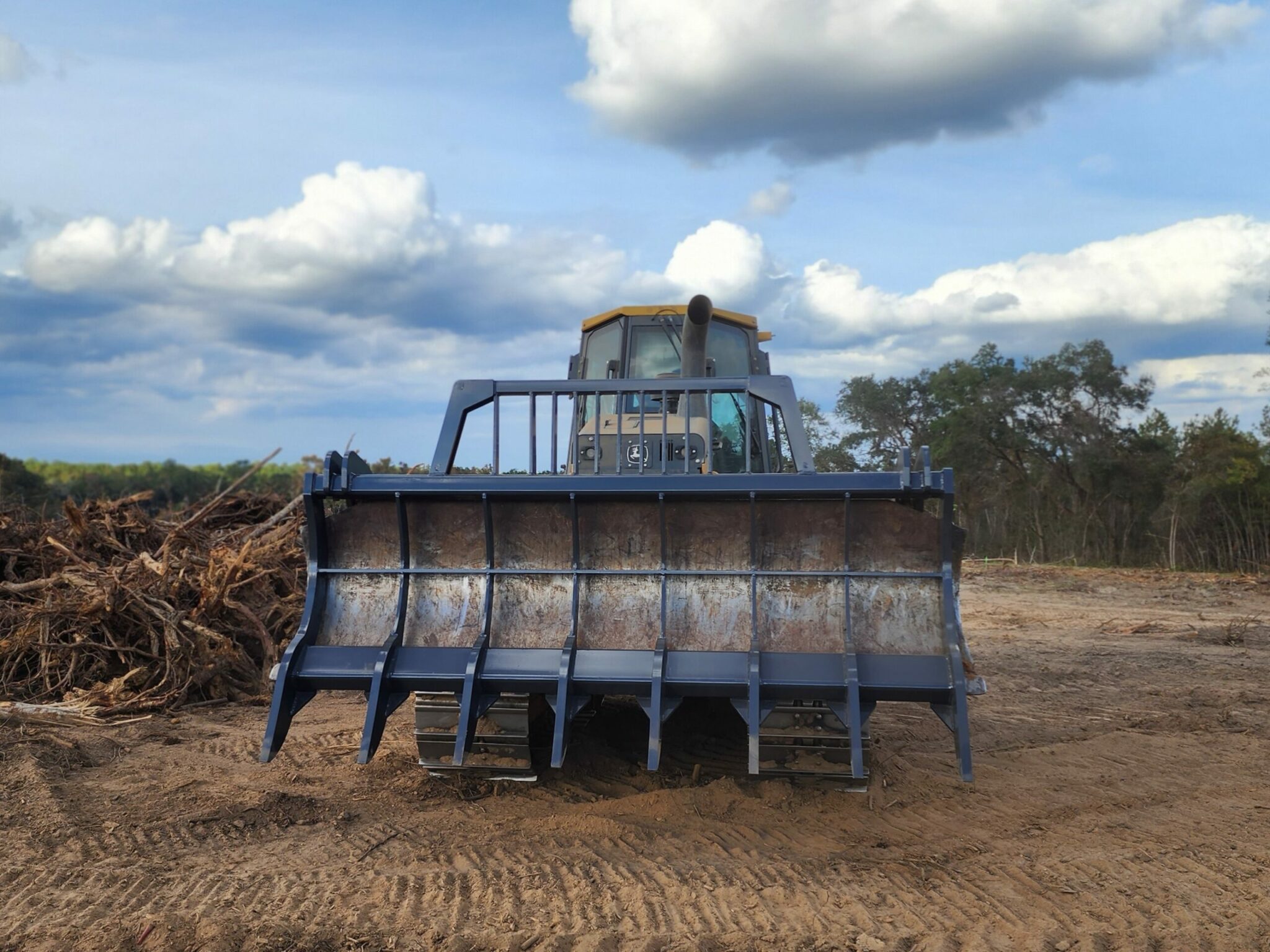 Bulldozer Root Rake - Armor Cage