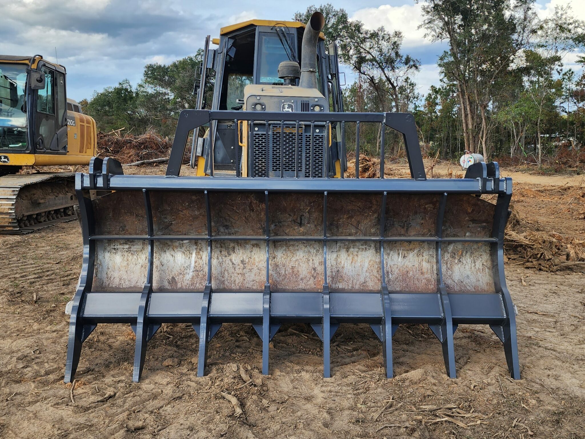 Bulldozer Root Rake - Armor Cage